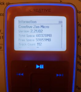 Creative Zen MP3 Player Firmware and HDD Upgrades | MyVogonPoetry